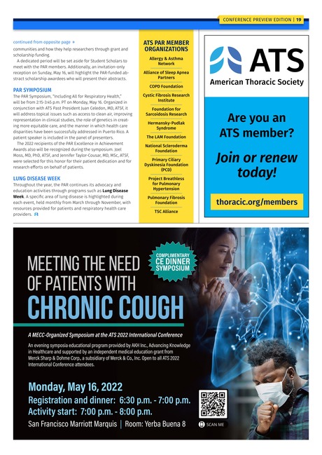 ATS 2022 Conference News Preview - 19