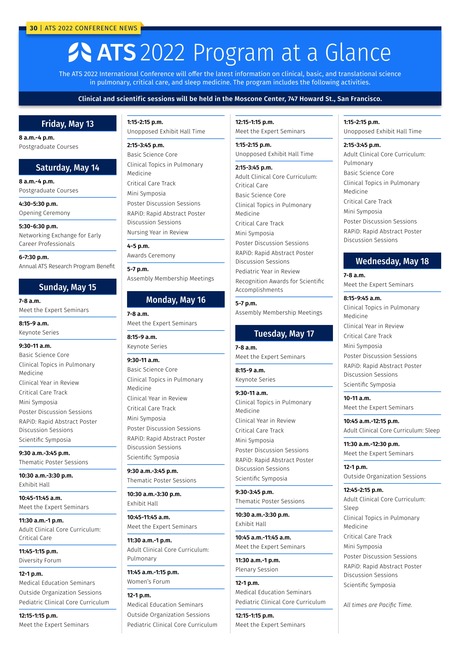 ATS 2022 Conference News Preview - 30