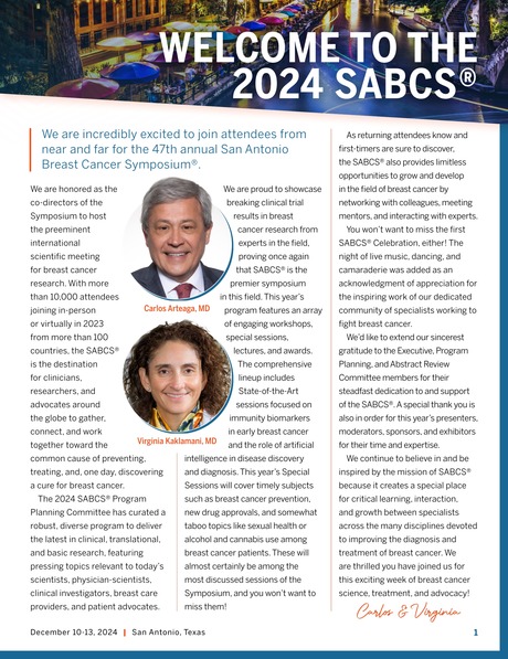 2024 SABCS Meeting Magazine - 1
