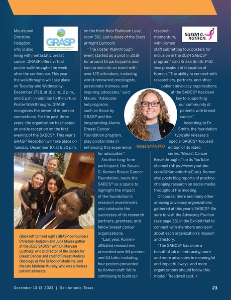 2024 SABCS Meeting Magazine - 23
