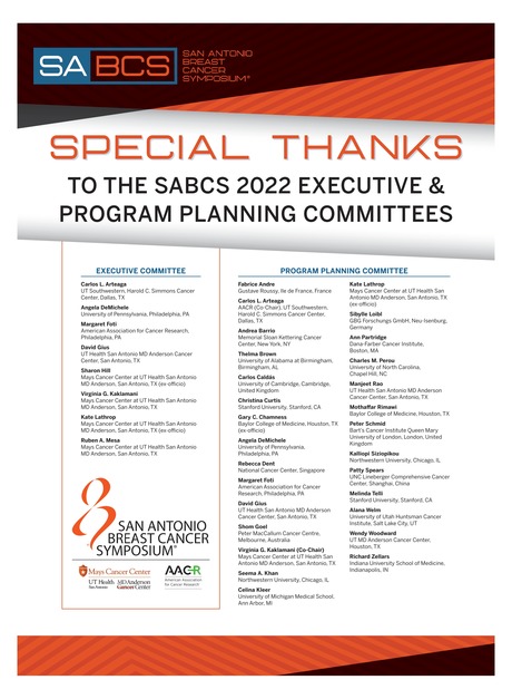 SABCS 2022 Meeting News Welcome Edition - 2