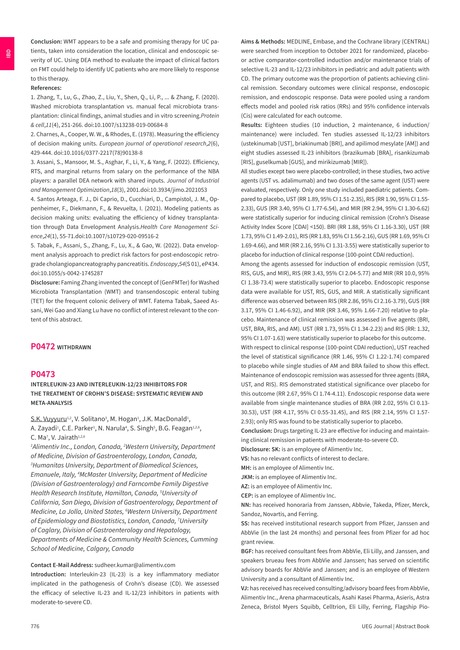 UEG Journal Abstracts 2022 - 776