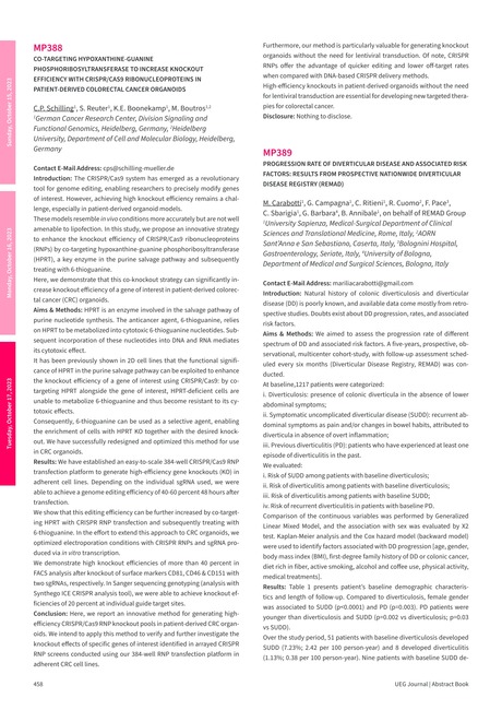 UEG Journal Abstracts 2023 - 458