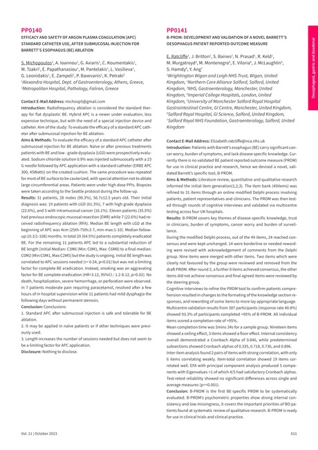 UEG Journal Abstracts 2023 - 611