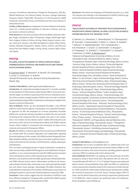 UEG Journal Abstracts 2023 - 985