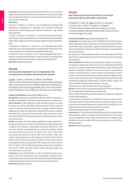 UEG Journal Abstracts 2023 - 1254