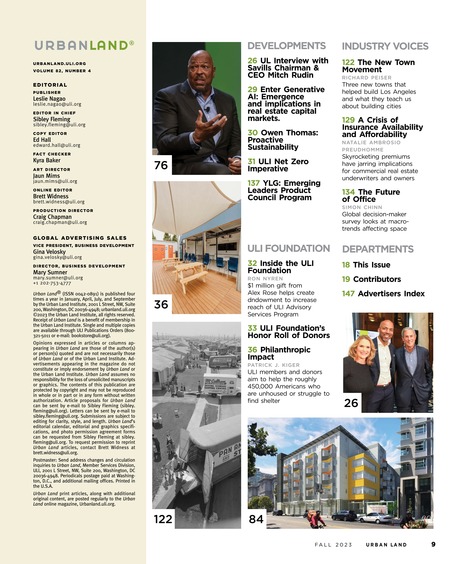 2023 Fall Issue of Urban Land - 9