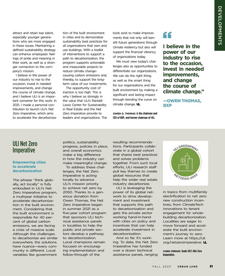 2023 Fall Issue of Urban Land - 31