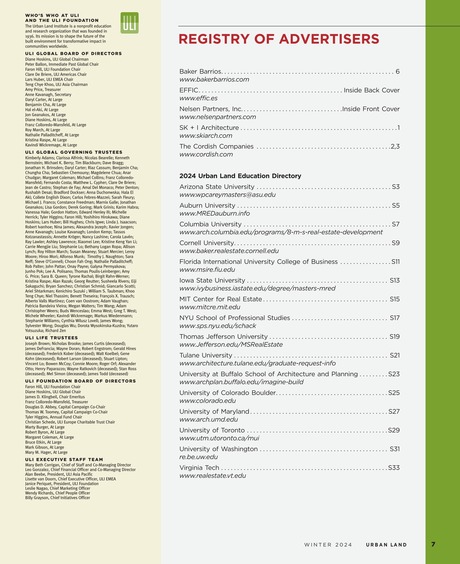 2024 Winter Issue of Urban Land - 7