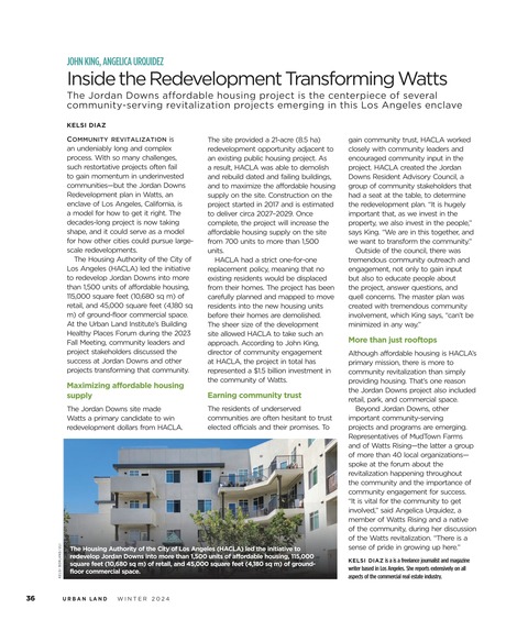 2024 Winter Issue of Urban Land - 36