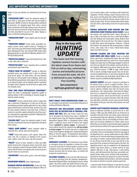 2022 upland game bird, small game regulations - 6